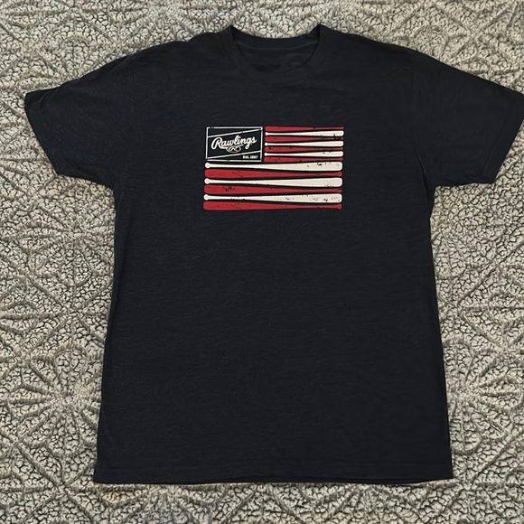 Rawlings | Shirts | Rawlings Baseball American Flag Shirt | Poshmark
